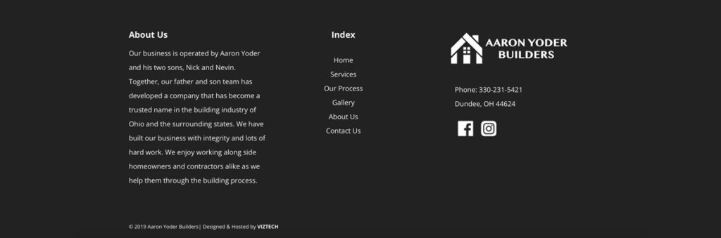 Aaron Yoder Builders - VIZTECH